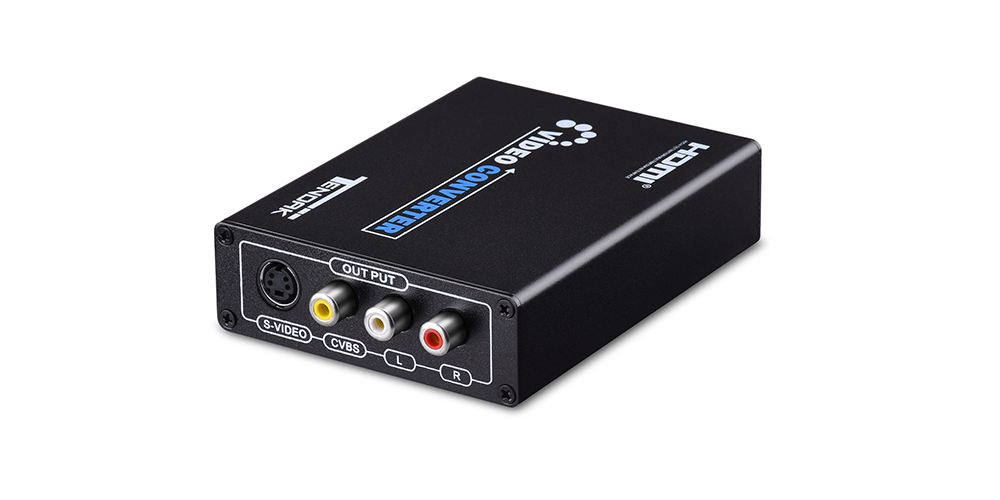 HDMI to Composite 3RCA AV S-Video R/L Audio Vdieo Converter Adapter ...
